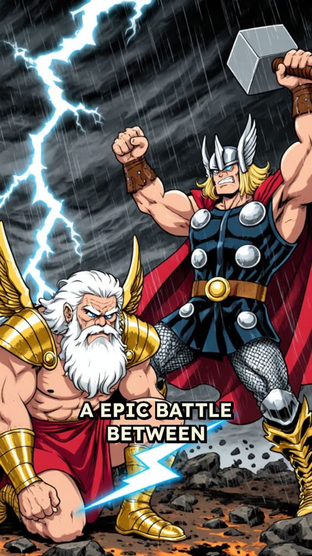 Videos IA Zeus Vs Thor | Crear Videos Zeus Vs Thor con IA