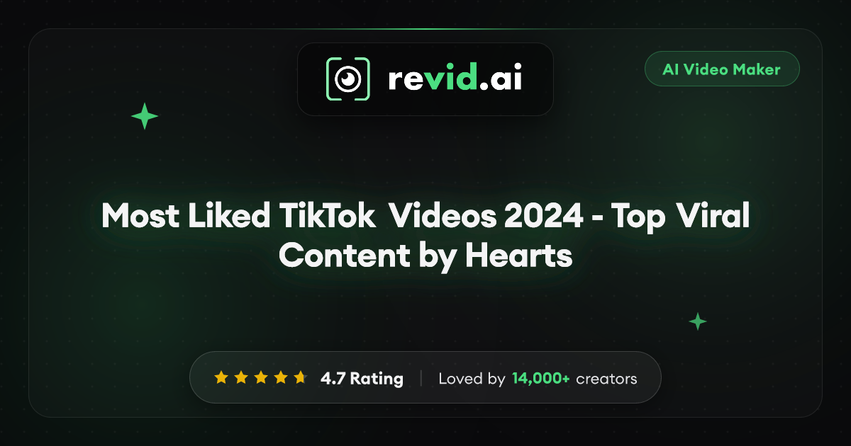Most Liked TikTok Videos 2024 - Top Viral Content by Hearts