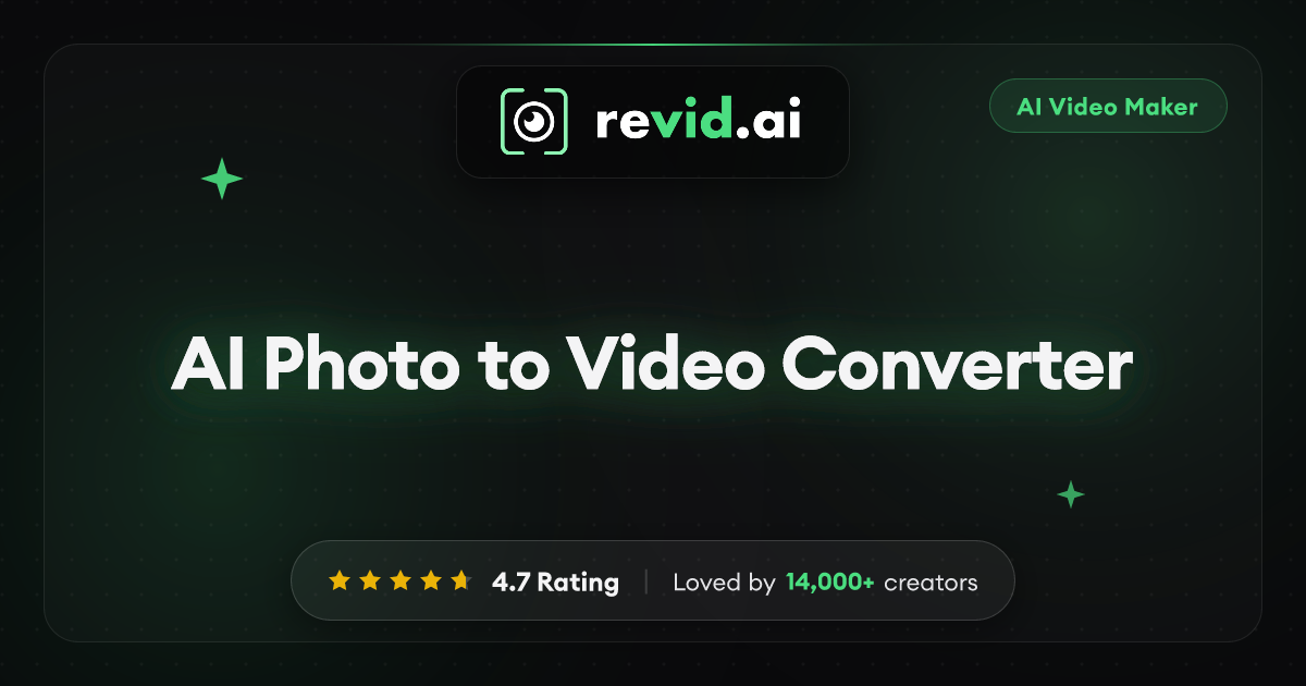 AI Photo to Video Converter | Turn Photos into Smooth Videos Free