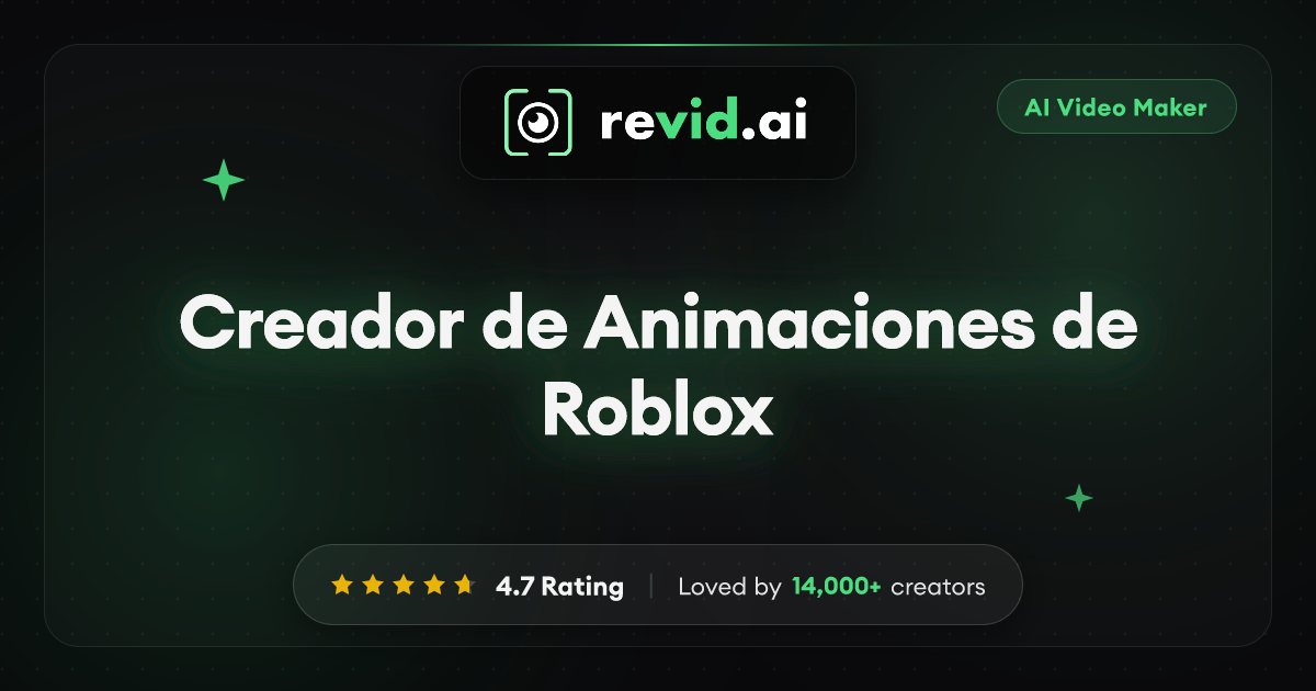 Creador de Animaciones de Roblox con IA | Crea Shorts de Roblox a ...