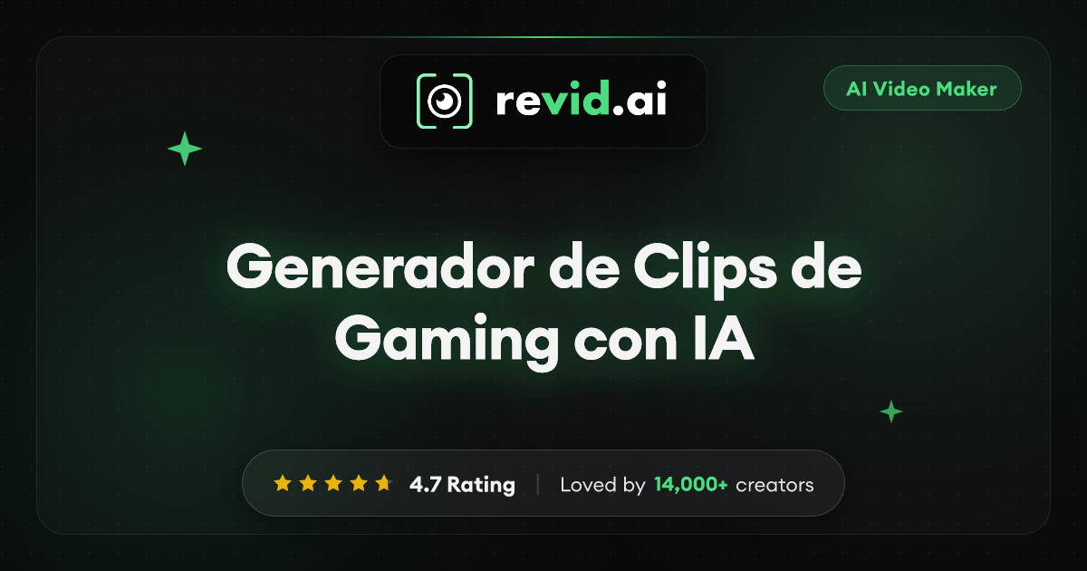 Generador de Clips de Gaming con IA | Convierte Streams en Shorts Virales