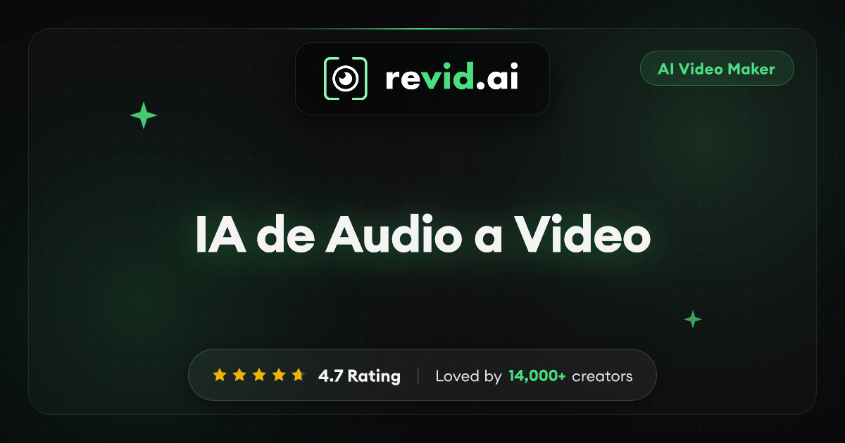 Convertidor de Audio a Video con IA | Convierte Audios en Videos MP4