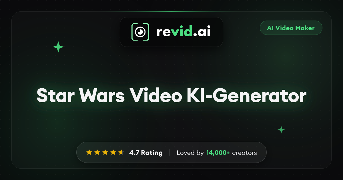 Star Wars Video KI-Generator | Shorts in Minuten erstellen