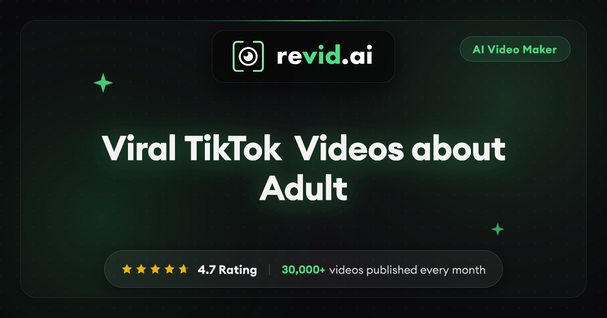 Viral Tiktok Videos About Adult