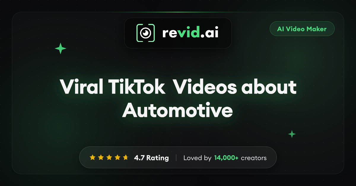 Viral TikTok Videos about Automotive