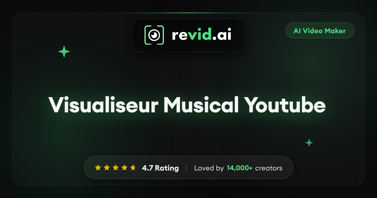 Visualiseur Musical Youtube | Créez une Vidéo pour votre Musique